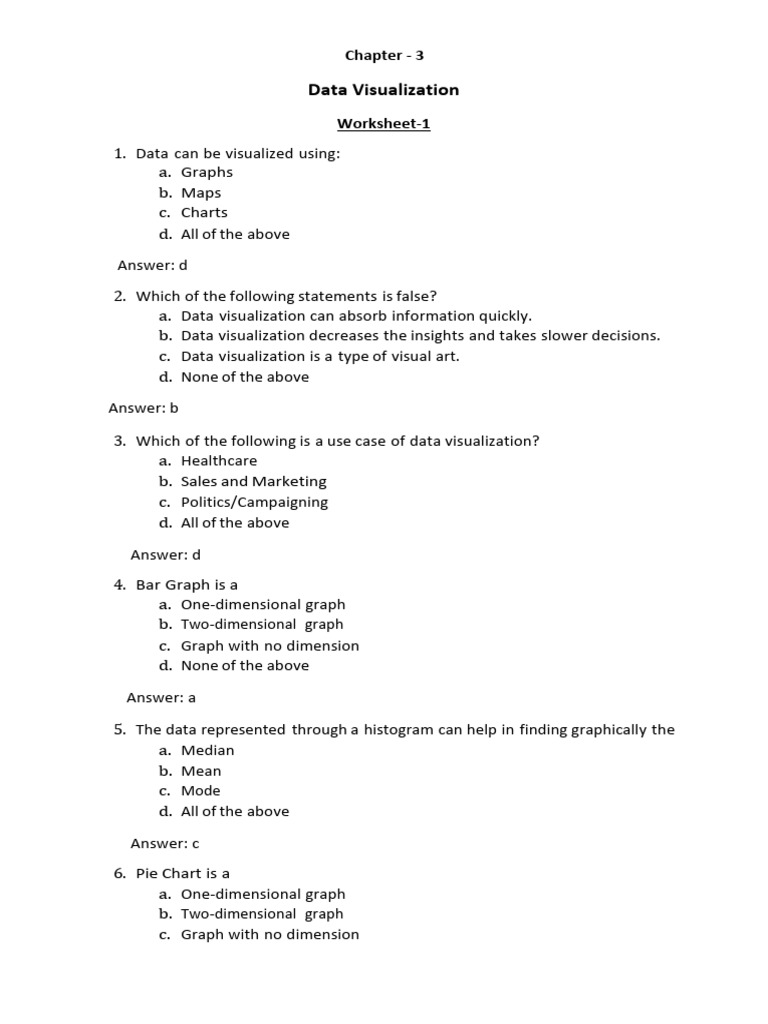 Ch-3 (WS1) With Answers | PDF