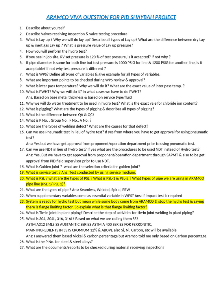 PID Overview for Shaybah Project | PDF | Nondestructive Testing | Pipe ...