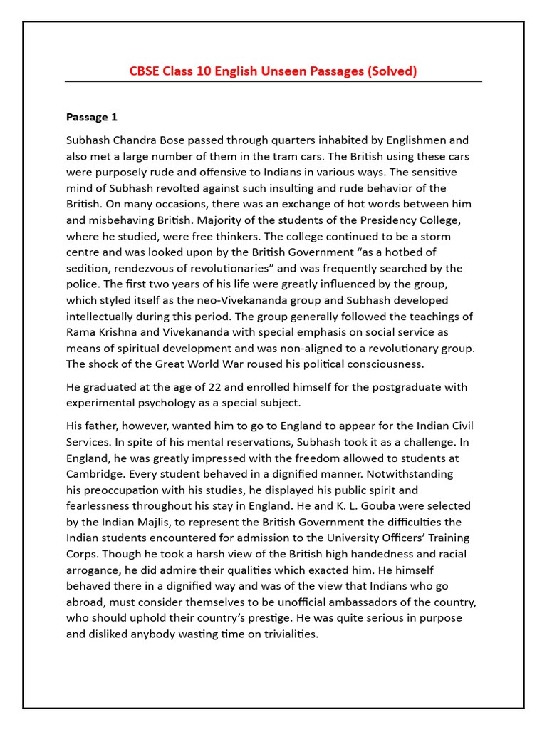 Class 10 English Grammar Important Questions Answers 2025 | PDF ...