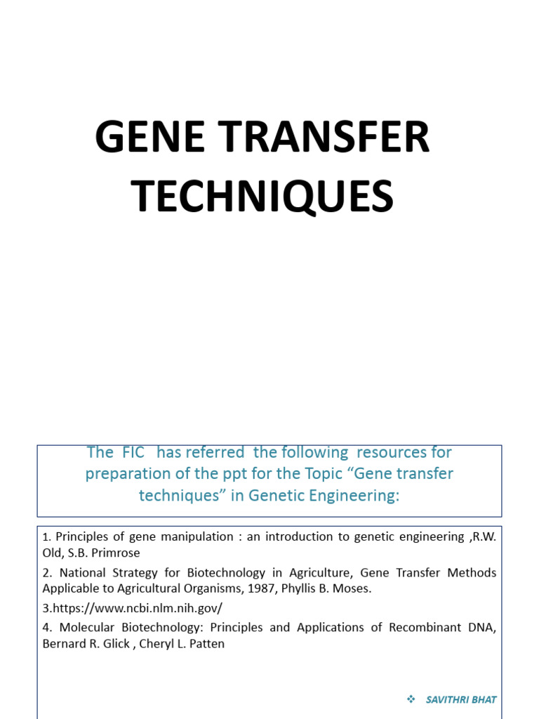 Gene Transfer Methods (1) (1) | PDF | Retrovirus | Vector (Molecular ...