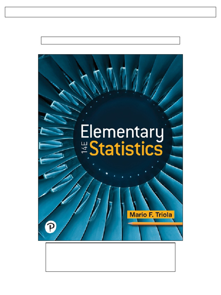 Test Bank For Elementary Statistics 14th Edition by Triola | PDF ...