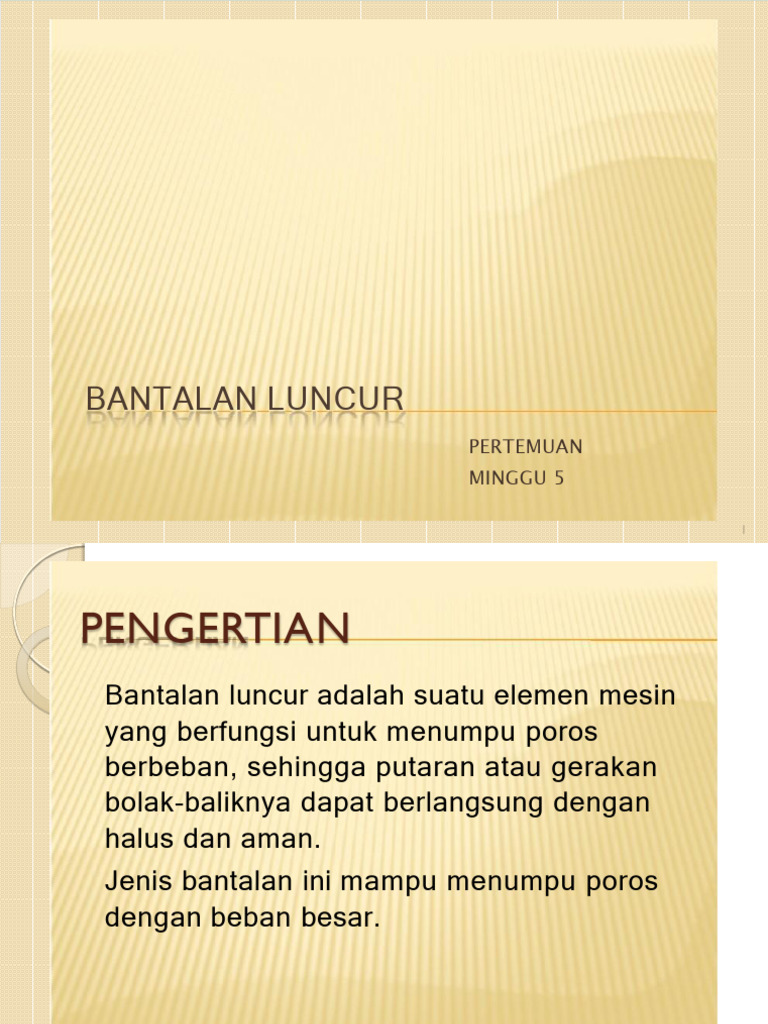 Jenis dan Fungsi Bantalan Luncur Mesin | PDF