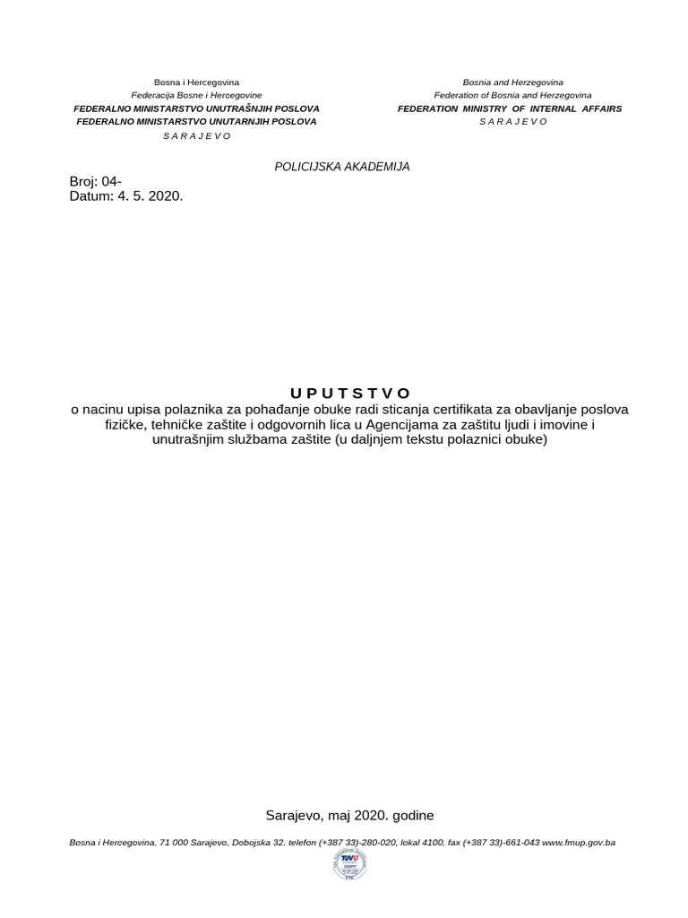 Lekt Uputstvo Za Upis Zastitara | PDF