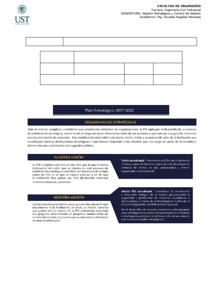 Prueba 4 Caso IEyCG Rodrigo Cofré | PDF | Presupuesto | Gestión estratégica