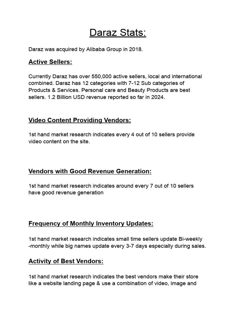 Daraz BD Investigation | PDF