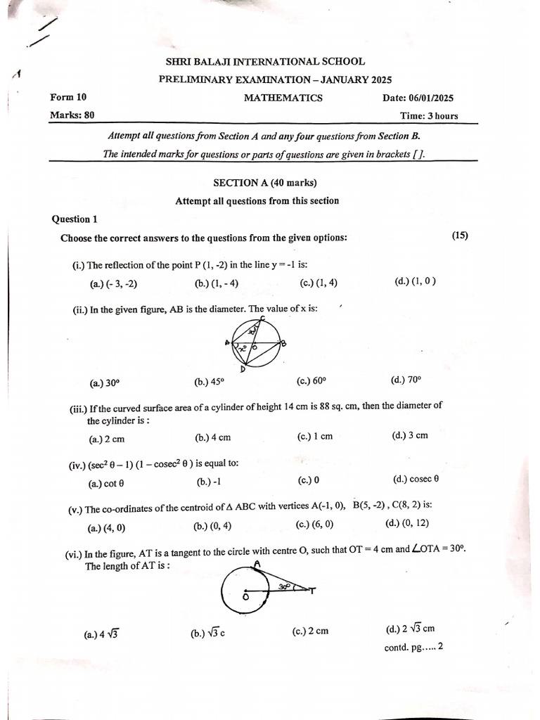 SBI - (24-25) - Math Practice - Paper5 | PDF