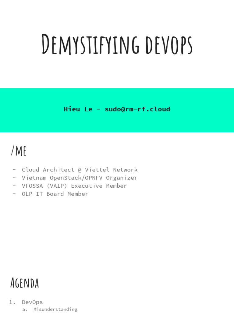 Demystifying DevOps | PDF | Agile Software Development | Software Development Process