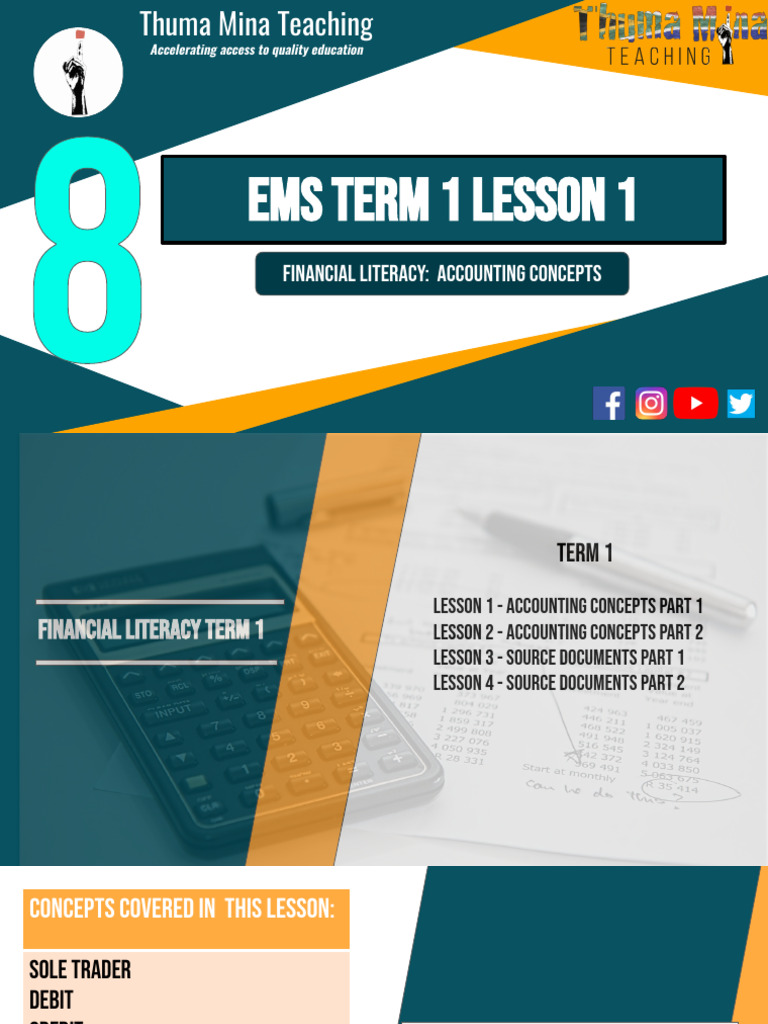 Grade 8 EMS Financial Literacy Guide | PDF | Expense | Income