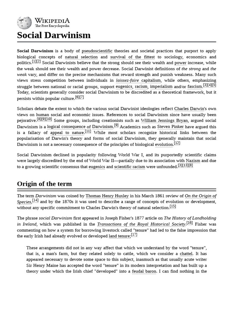 Social_Darwinism | PDF | Darwinism