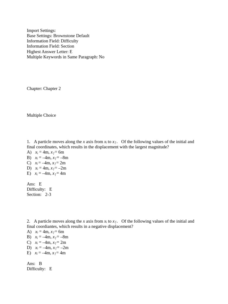ch02 | PDF | Acceleration | Velocity