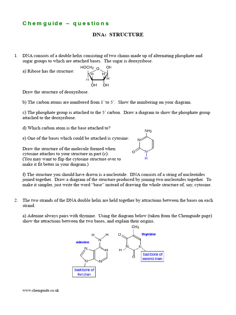 Dna 2 Chemguide | PDF