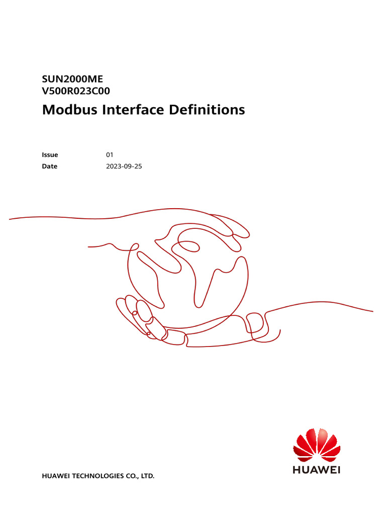 SUN2000ME V500R023C00 Modbus Interface Definitions | PDF | Computer Architecture | Computing