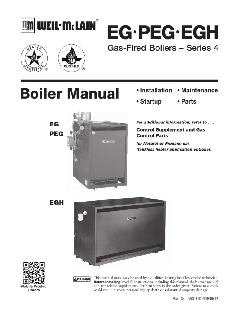 Eg Peg Egh Series 4 Manual 1 | PDF | Chimney | Boiler