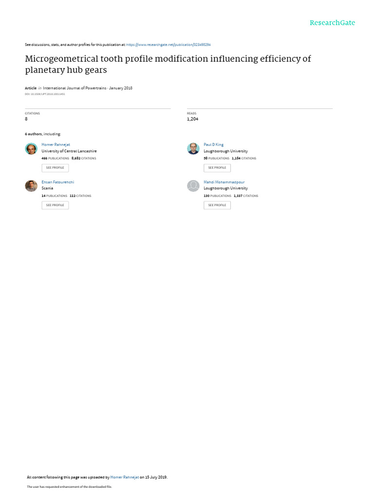 Microgeometrical_tooth_profile_modification_influe | PDF | Gear | Mechanics