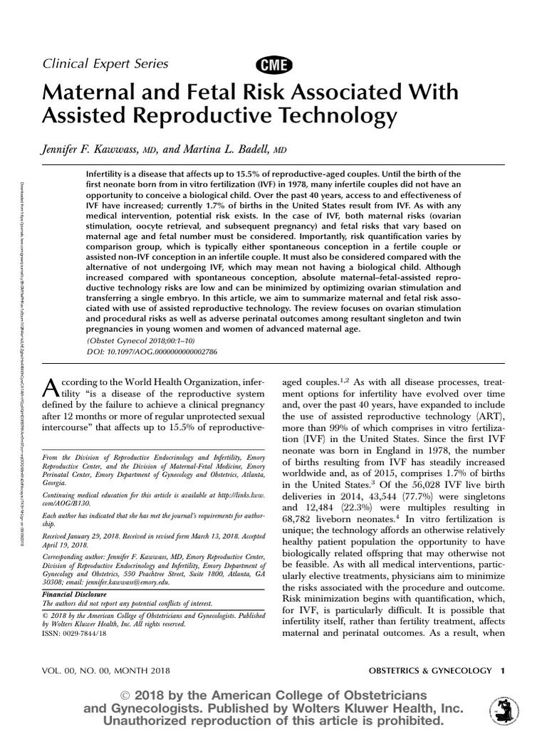 Clinical Expert Series Maternal and Feta | PDF | Twin | In Vitro Fertilisation