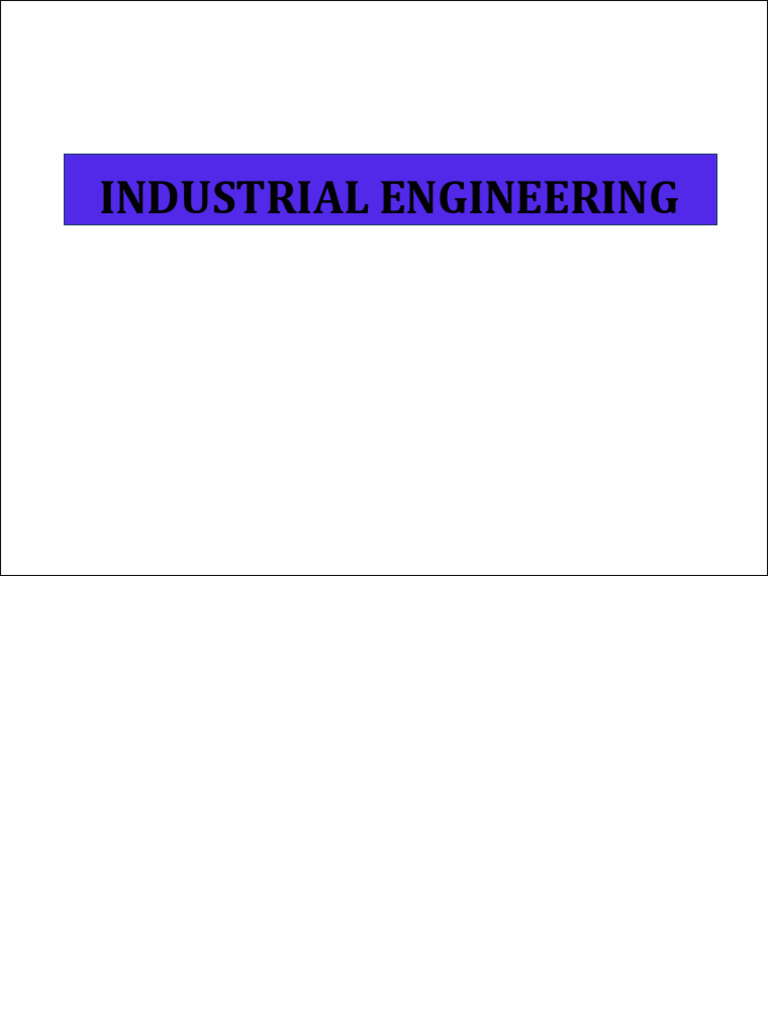 1.-Introduction-to-Industrial-Engineering-and-Management | PDF ...