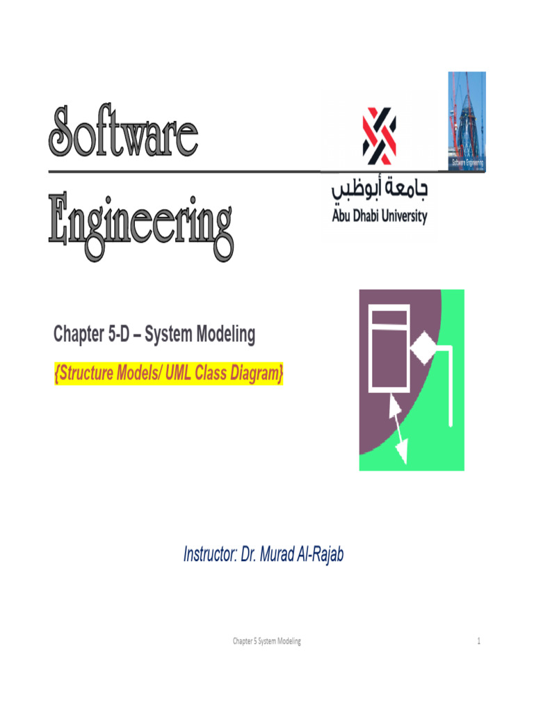Chapter 05-D System Modeling - Class Diagram | PDF | Class (Computer Programming) | Conceptual Model