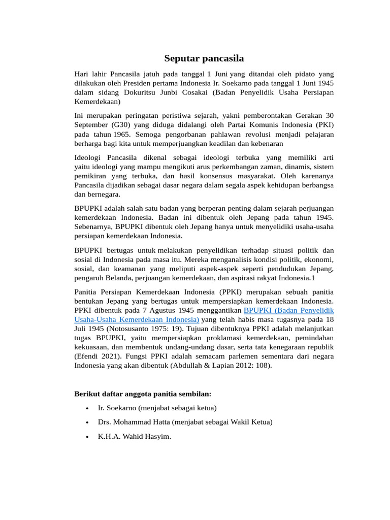 Seputar pancasila | PDF