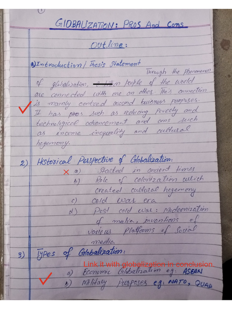 Essay On Globalization ADNAN Marked | PDF