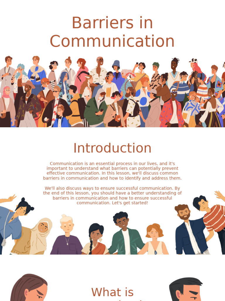 Understanding Communication Barriers | PDF | Communication ...
