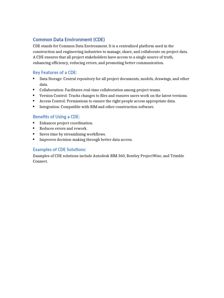 CDE Introduction | PDF