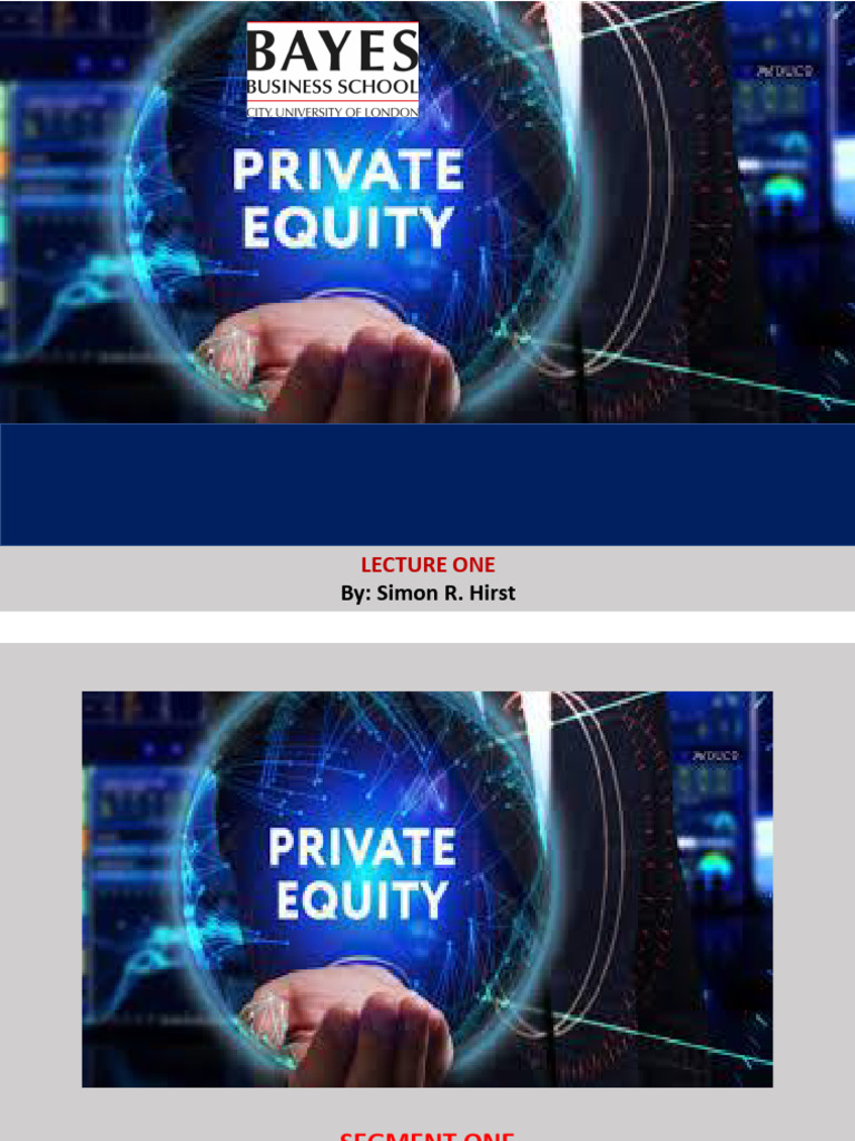 Lecture 1 Slides Intro Carry | PDF | Private Equity | Leveraged Buyout