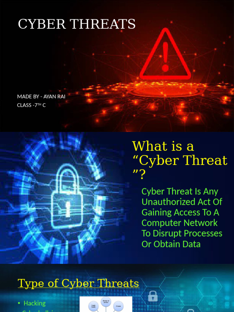 Cyber Threats Overview for Students | PDF