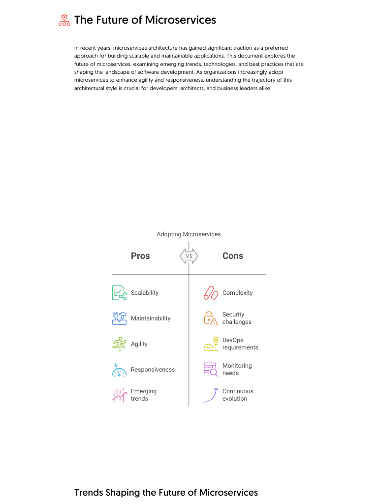 Future Trends in Microservices | PDF | Automation | Software Engineering