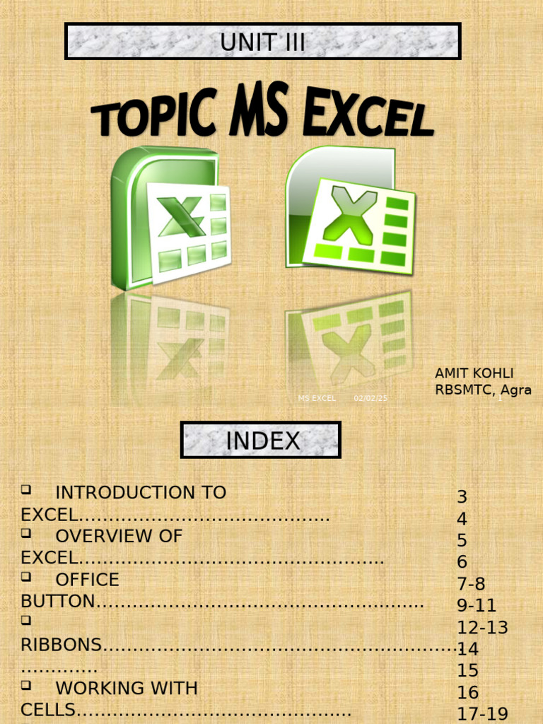 Unit III Excel | PDF | Spreadsheet | Chart