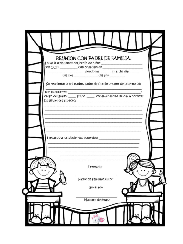 Formato Reunión Con Padres | PDF