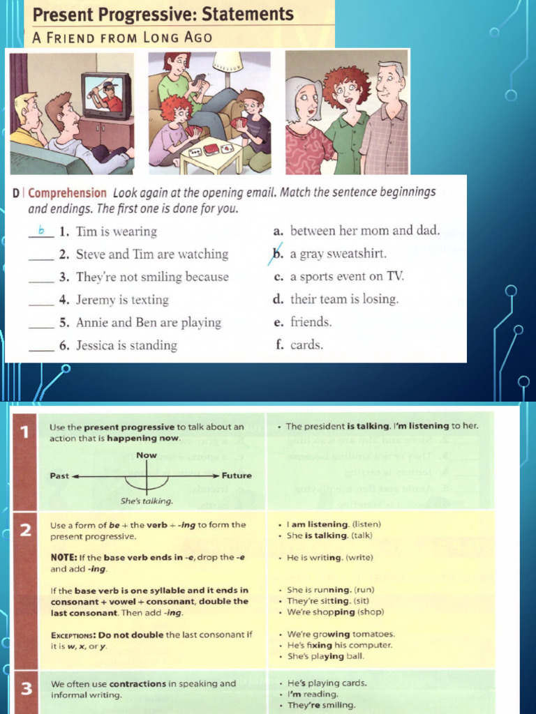 Present Progressive Tense Form | PDF