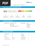 Tri Merge Credit Report Sample | PDF | Credit History | Credit Score