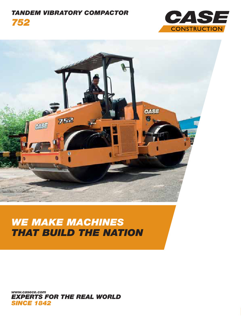 Case 752 Spec Sheet | PDF | Vehicles | Mechanical Engineering