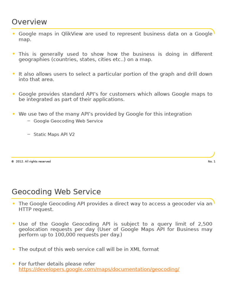 Google Maps Into QlikView v0 1 | PDF | World Wide Web | Internet & Web