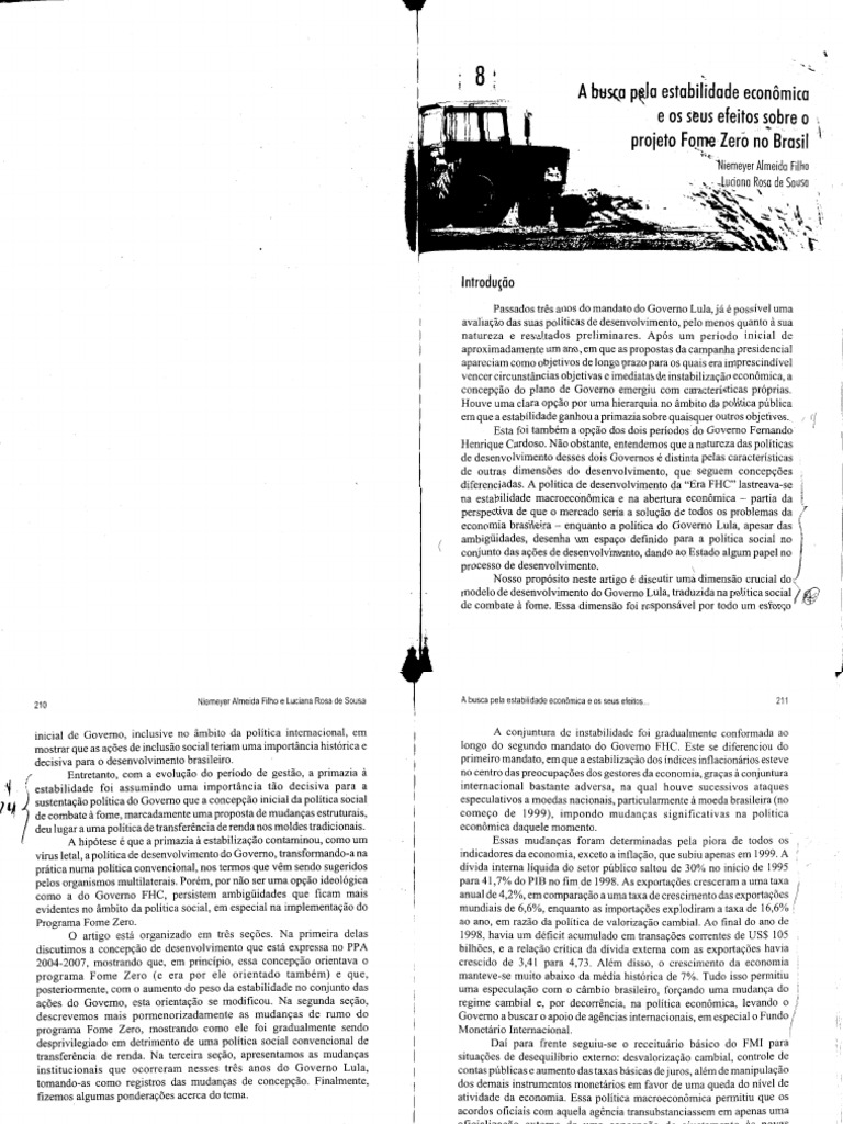 Souza Almeida Filho Cap. Livro Tratorzin | PDF