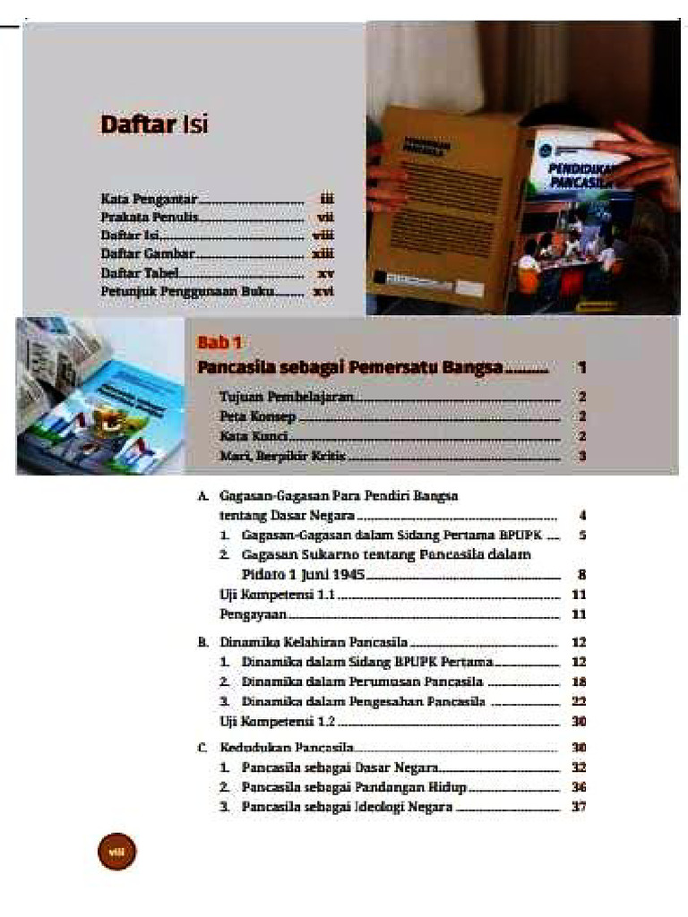 DAFTAR MATERI PANCASILA FASE E Dan F KUMER BTU 2023 | PDF