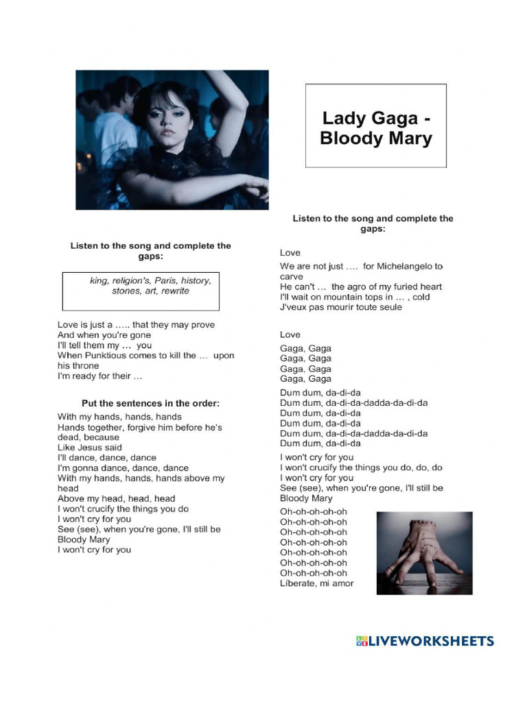 bloody mary Song | PDF