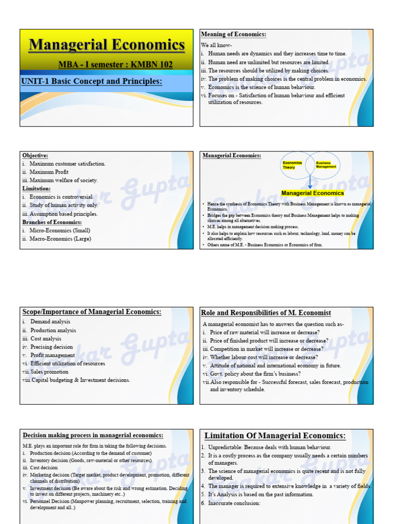 Managerial Economics: Concepts & Applications | PDF | Demand | Economics