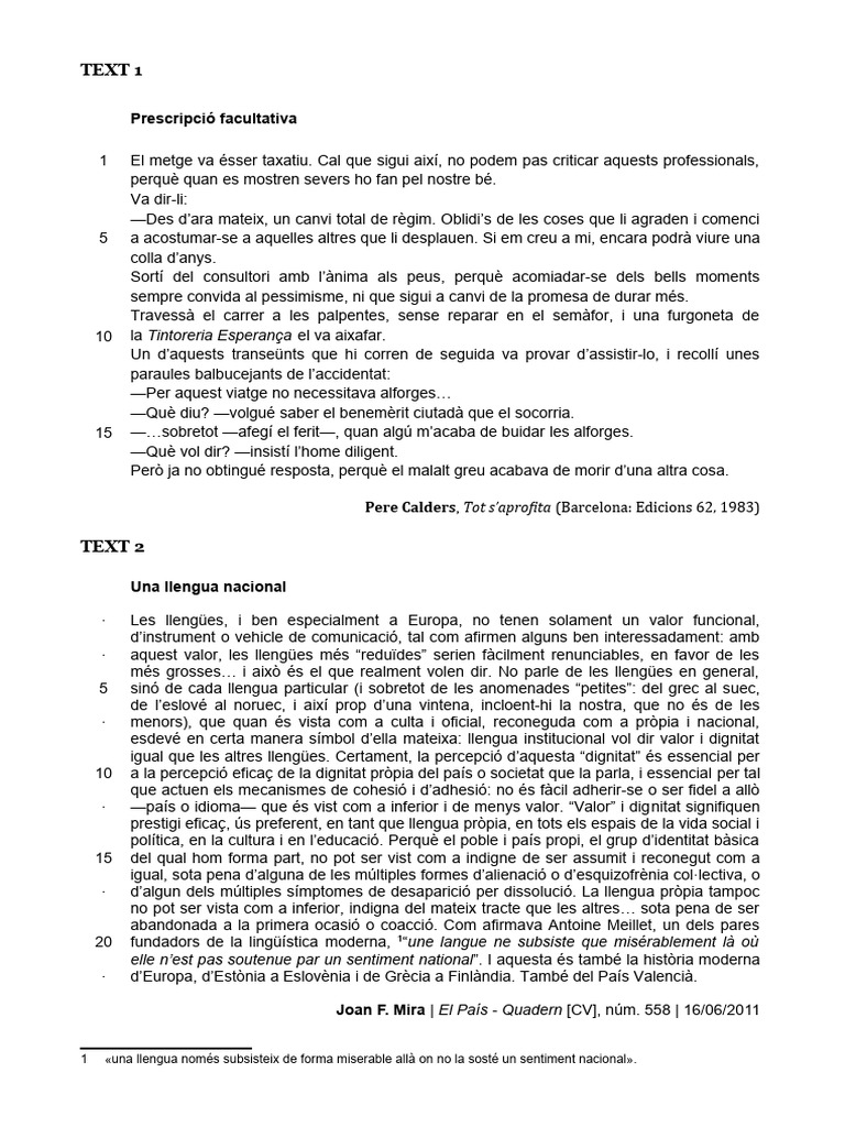 TEXT ARGUMERNTATIU I NARRATIU-2nBatxillerat_febrer_2022 | PDF