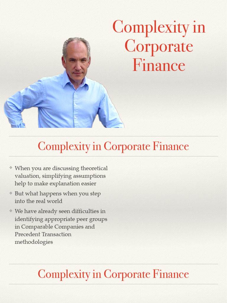 Complexity in Corporate Finance | PDF | Valuation (Finance) | Investing