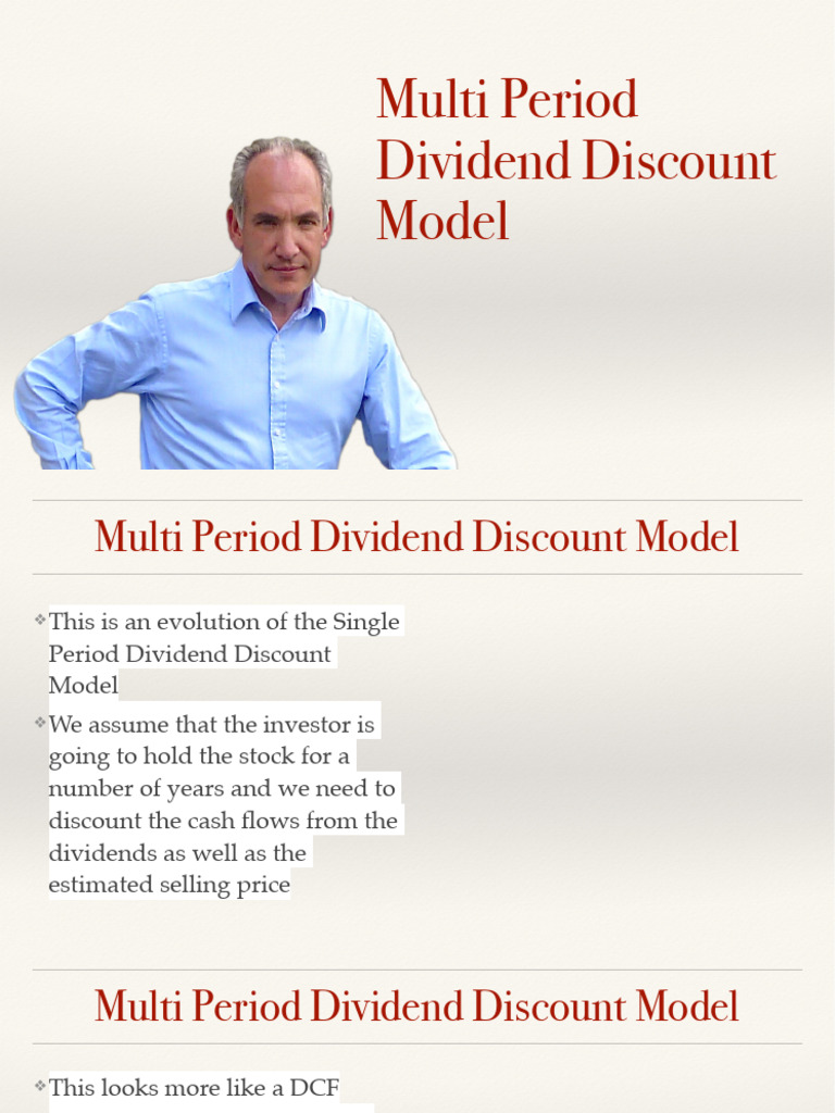 Multi Period Dividend Discount Model | PDF