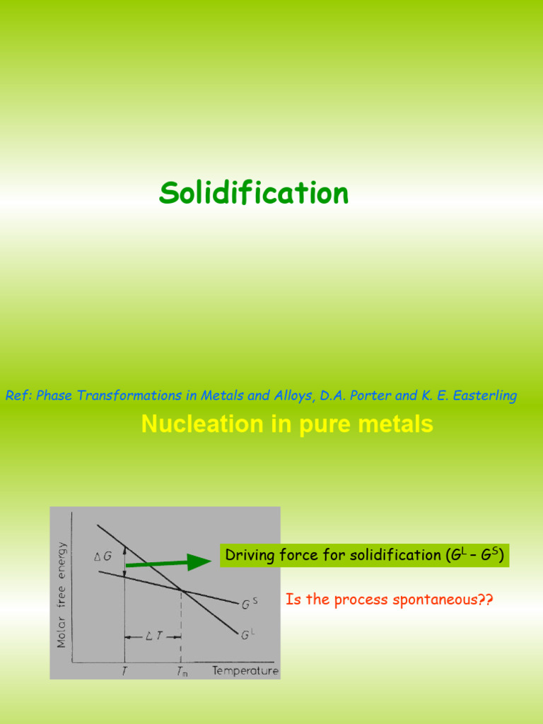 Solidifcation-Homogenous Nucleation 21 | PDF