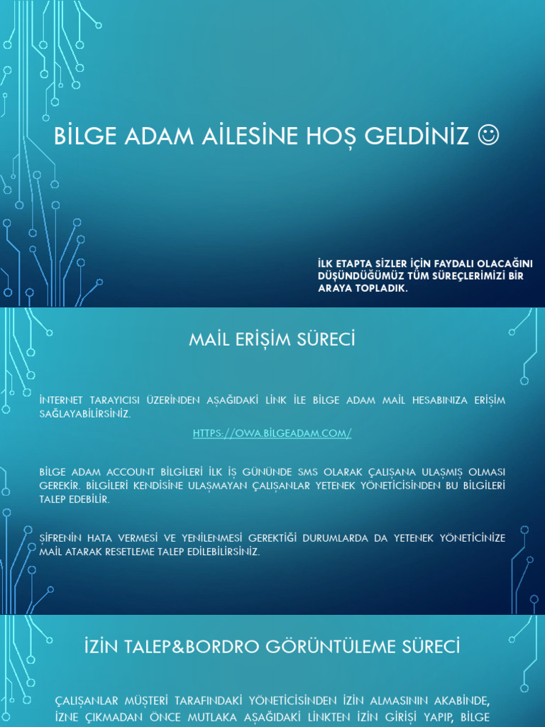 Bilge Adam Ailesine Hoş Geldiniz | PDF