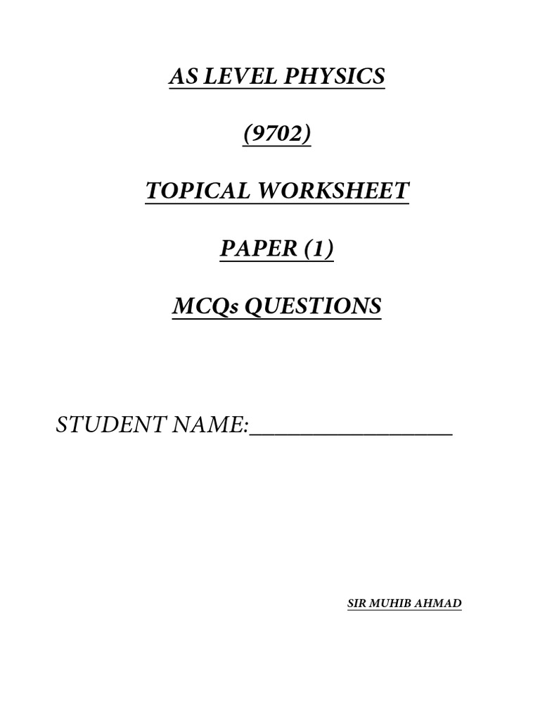 As P1 Topic 1 Physical Quantities and Units | PDF | Sphere | Kinetic Energy