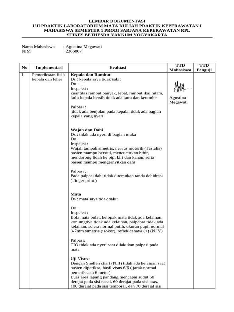 LEMBAR DOKUMENTASI | PDF