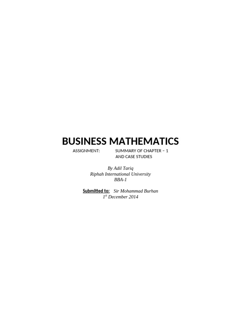 Maths Assignment - Chapter 1 | PDF | Subtraction | Division (Mathematics)