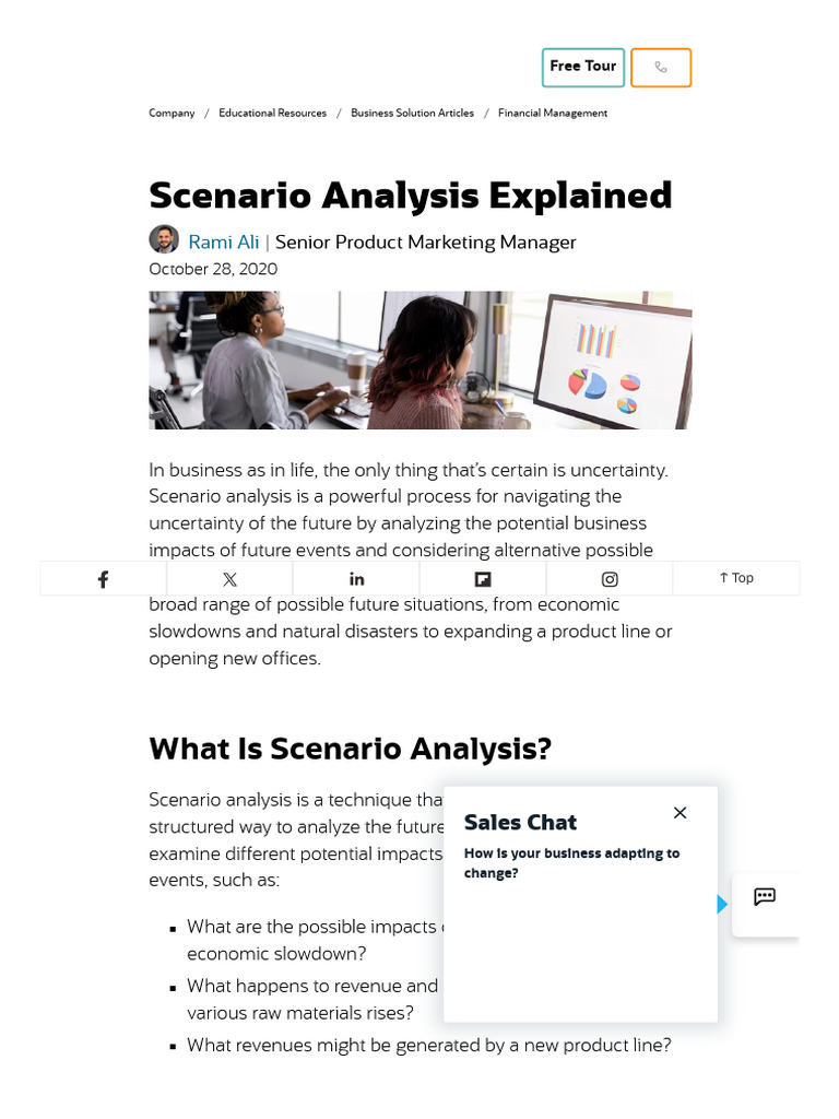 Scenario Analysis Explained - NetSuite | PDF | Scenario Planning | Risk