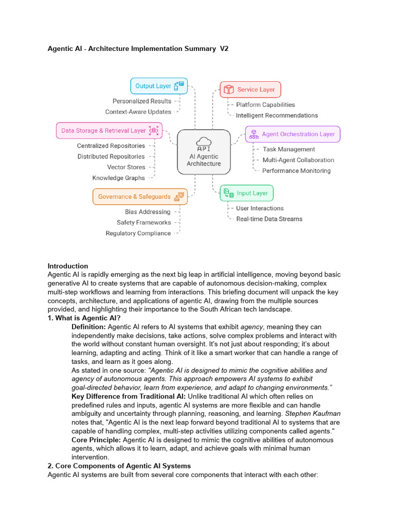 Agentic AI - Architecture Implementation Summary V2 | PDF | Artificial Intelligence ...