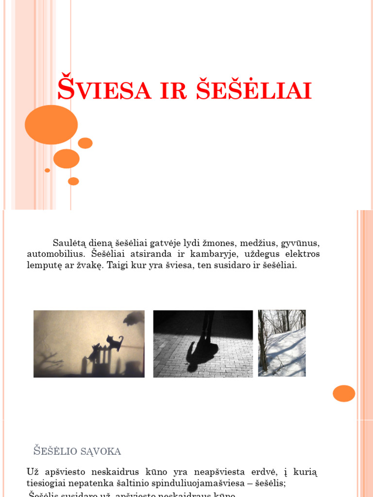 Sviesa Ir Seseliai | PDF