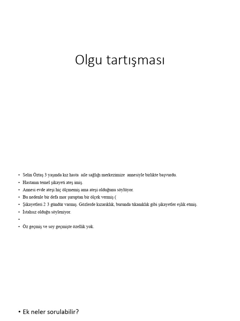 Olgu Tartışması | PDF